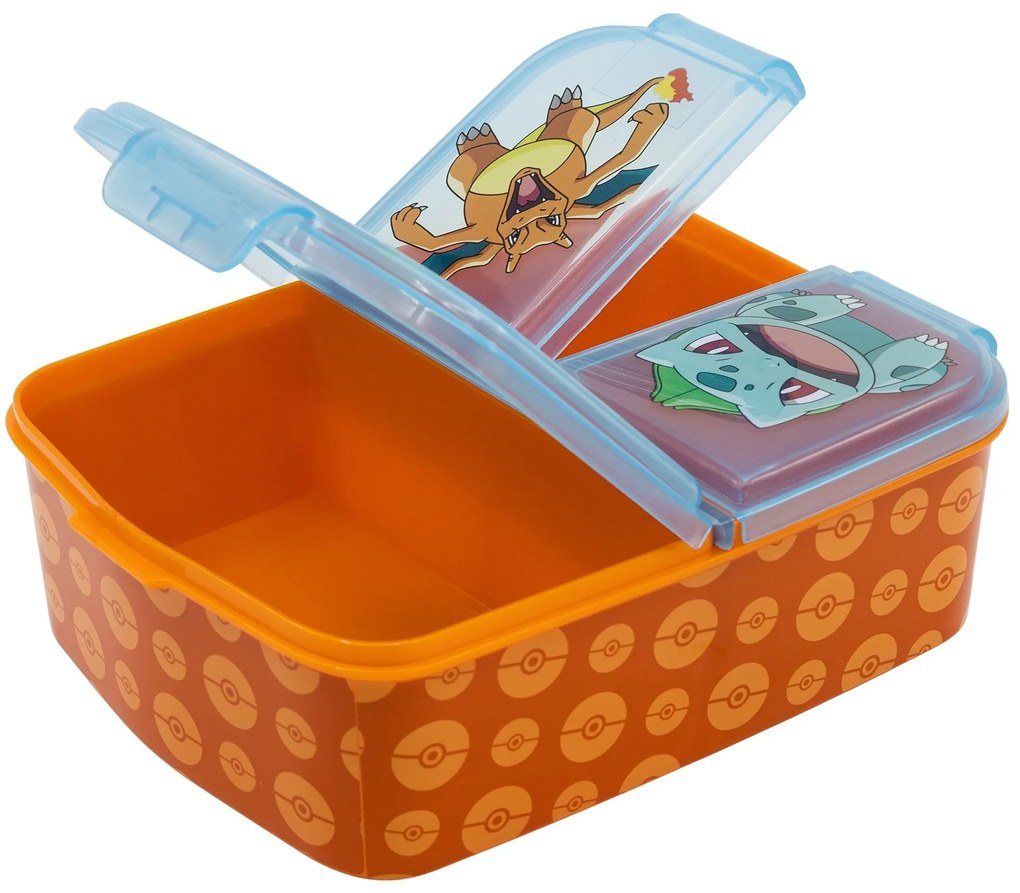 Multibox na svačinu Pokémon se 3 přihrádkami