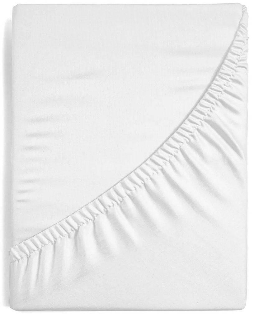 MAKOSATENOVÉ PROSTĚRADLO NOVA 160X200 CM, VÝŠKA 30 CM BÍLÉ