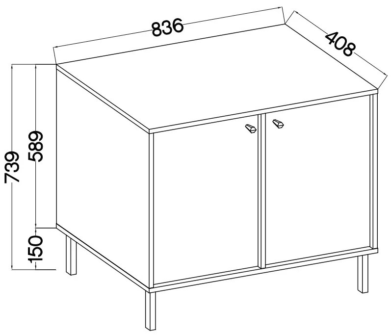 Falco Komoda Tomila 812/2 eukalyptus