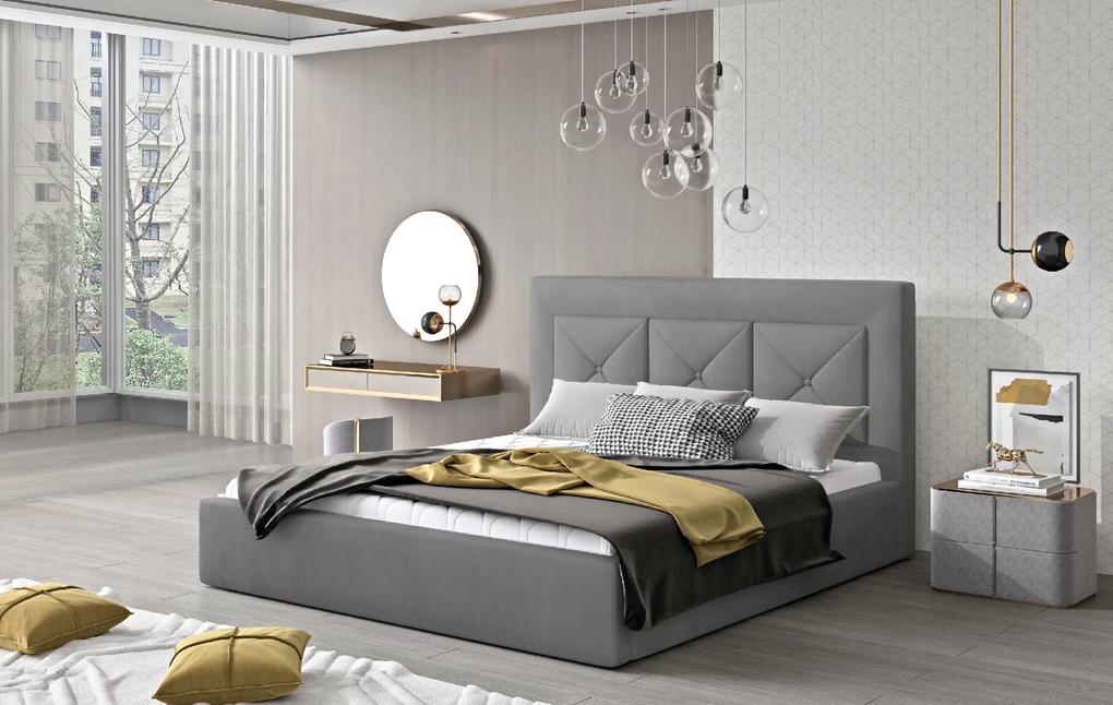 Eltap Čalouněná postel Cloe Materiál a barva potahu: Soft 33 - béžová, Rozměry (cm): 140x200