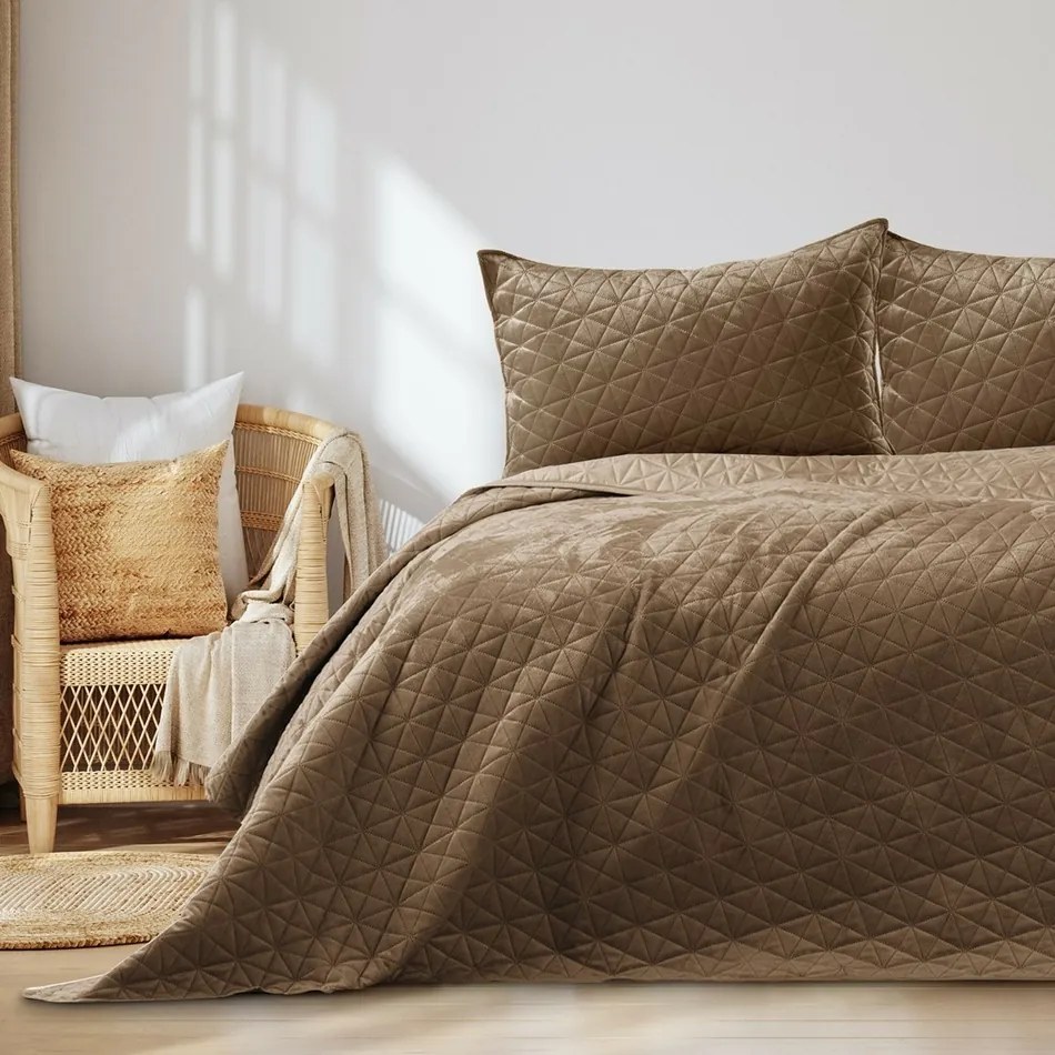 Restilo Přehoz na postel Laila capuccino, 220 x 240 cm