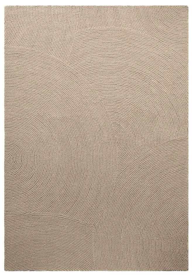 Béžový ručně tkaný vlněný koberec 80x150 cm Calmio – Hanse Home