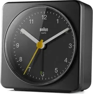 Braun BC03 černá / Klasický budík / 1x AA baterie