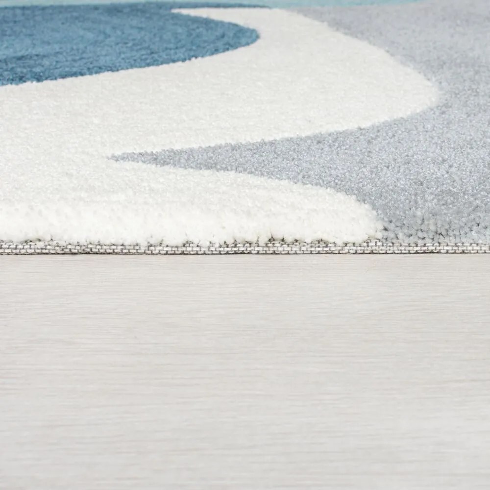Flair Rugs koberce Kusový koberec Zest Retro Floral Blue ROZMĚR: 160x230