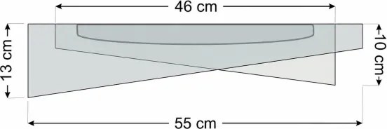 LED Stropní svítidlo GALAXY MODERN LED/24W/230V pr. 55 cm modrá/zlatá