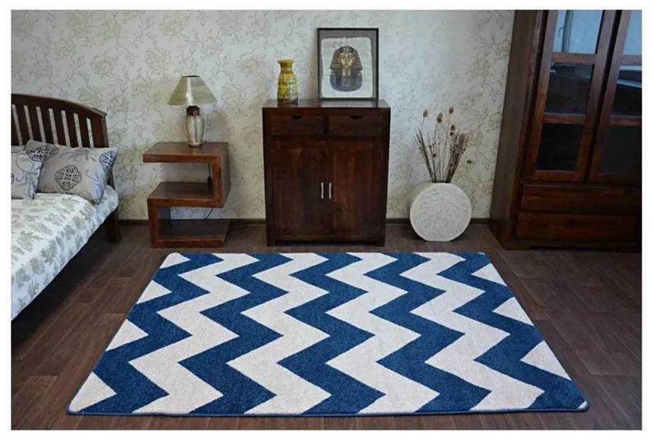 Kusový koberec Zac modrý 240x330cm