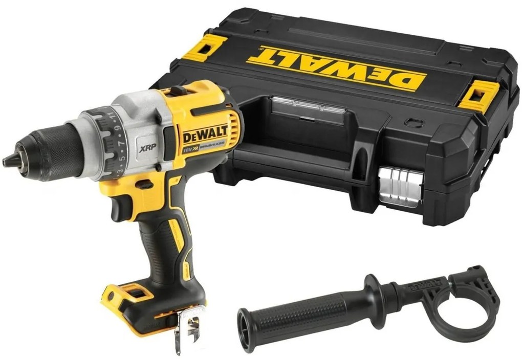 Aku vrtačka DeWALT DCD991NT 18V, bez aku třírychlostní bezuhlíková + kufr - DCD991NT