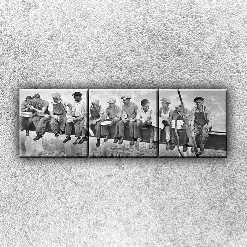 Fotoobraz na plátno Dělníci na traverze 2 120x40 cm