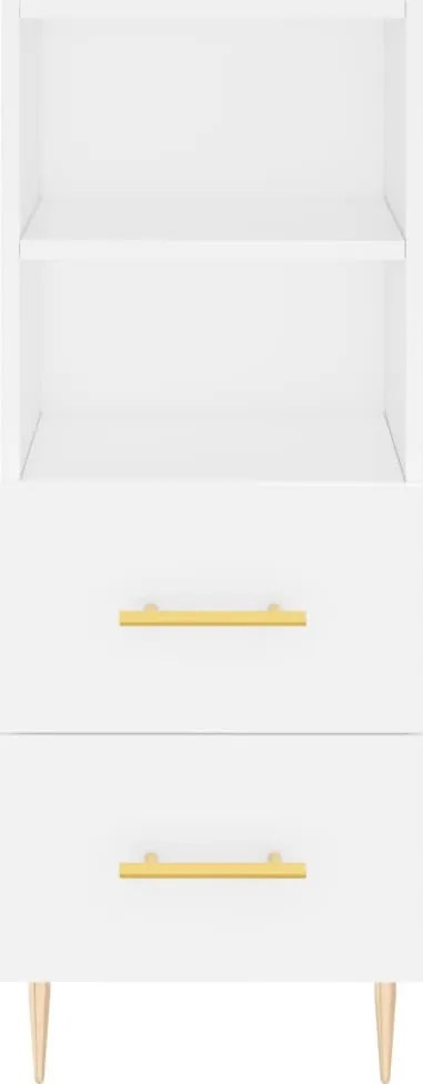vidaXL Skříň highboard 34,5 x 34 x 180 cm kompozitní dřevo [3198905] Barva: Bílá