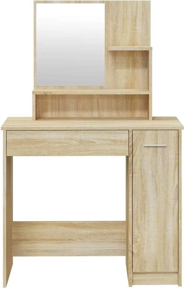 Toaletní stolek sada dub sonoma 86,5 x 35 x 136 cm 3114149