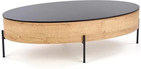 Konferenční stolek Wald (dub, černá)