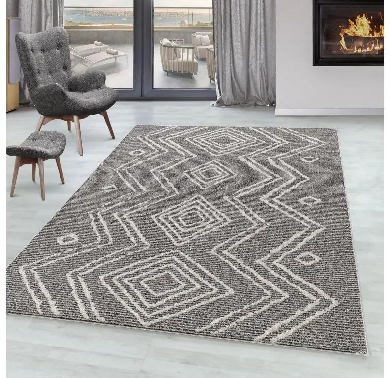 Ayyildiz Kusový koberec TAZNAXT 5104, Černá Rozměr koberce: 160 x 230 cm