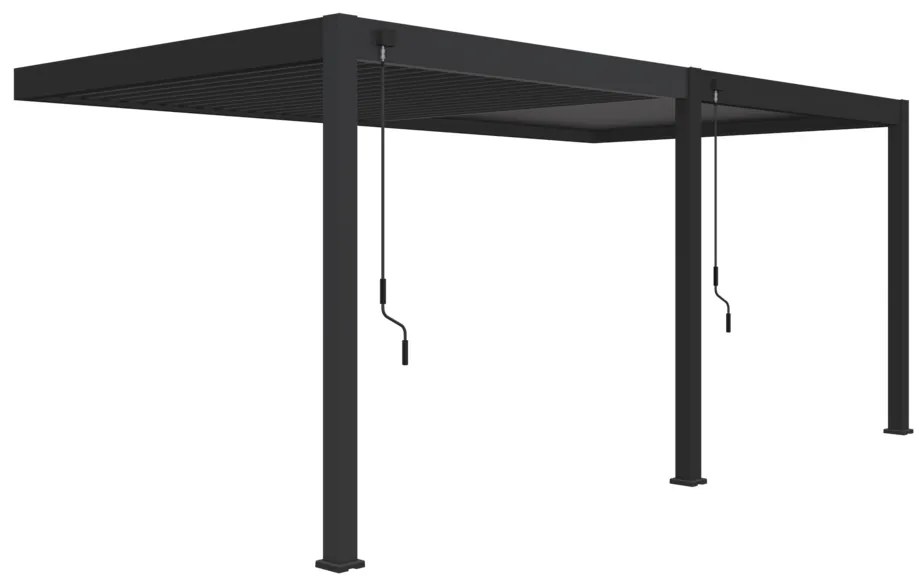 Bioklimatická pergola INTRO PLUS 6x3 m ke stěně Rojaplast