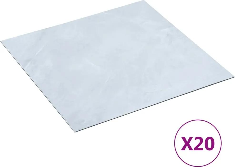 vidaXL Samolepicí podlahové desky 20 ks PVC 1,86 m² [330156] Barva: Černá a šedá
