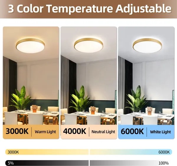 Brilagi - LED Stmívat. svítidlo GLASS POOL DOUBLE LED/60W/230V 50 cm zlatá + DO