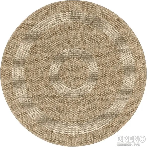 Breno Kusový koberec COMILLA kruh 886 Beige, 120x120 cm, Béžová