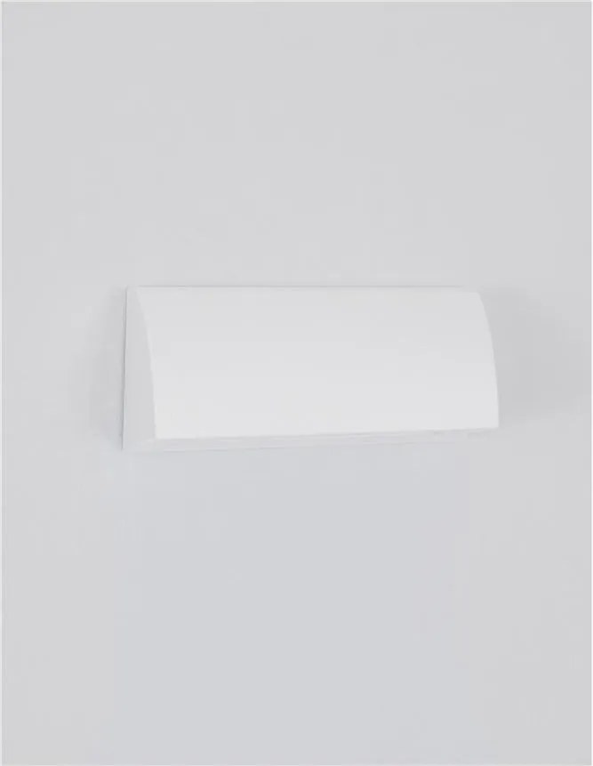 NV 9018061 Venkovní nástěnné svítidlo LIV bílý litý hliník a skleněný difuzor LED 3.5W 3000K 200-240V 120st. IP54 - NOVA LUCE