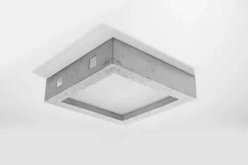 Stropní LED svítidlo SOLLUX Riza 18W beton/sklo SL.0995