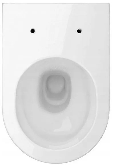 Cersanit Inverto závěsná wc mísa StreamOn 52 x 35,5 cm + pomalu-padající sedátko, Bílá, S701-432