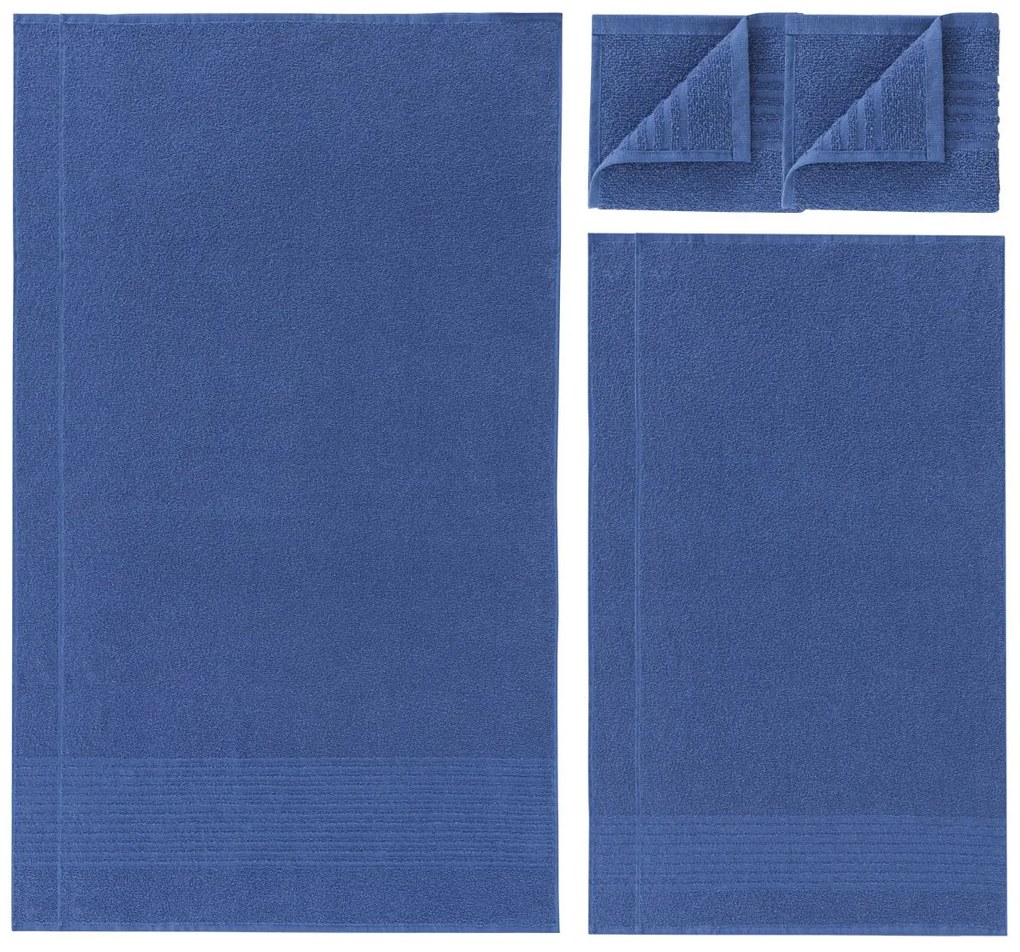 MIOMARE® Sada froté ručníků, 6dílná (modrá), Barva: modrá - 4250527620953