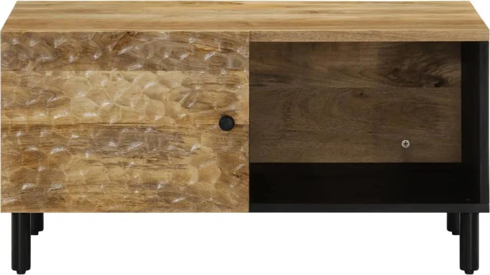 vidaXL Konferenční stolek 80x50x40 cm masivní mangovníkové dřevo [356895] Barva: Černá