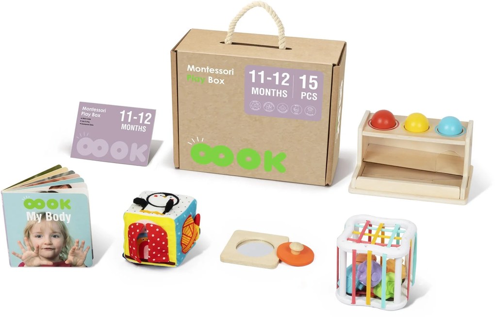 Mamido montessori edukační box pro děti 11-12 měsíců