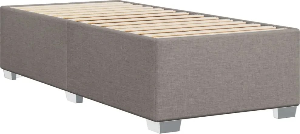 Rám postele bez matrací taupe 90x190 cm textil 3284440