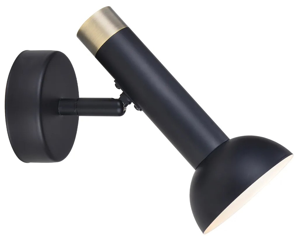 Halo Design 743520 nástěnná lampa Torch, černá, mosaz, ø8cm