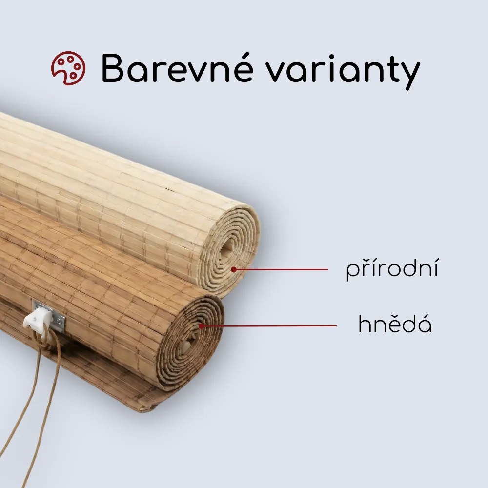 Vingo Bambusový baldachýn na pergolu - přírodní Rozměry (cm): 90x400