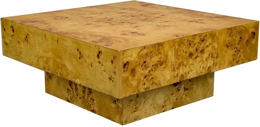 Konferenční stolek v dekoru ořechu v přírodní barvě 90x90 cm Quinn – Dutchbone