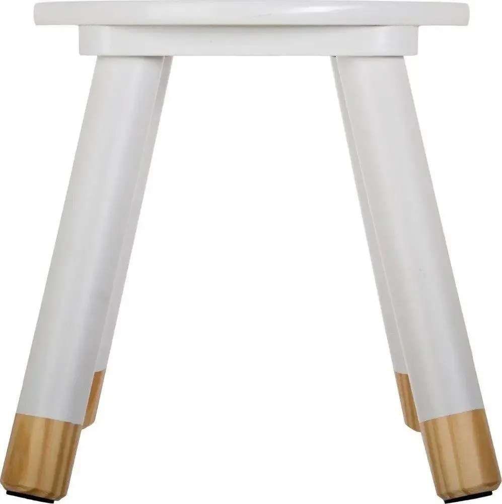 Bílá dětská stolička STOOL WHITE