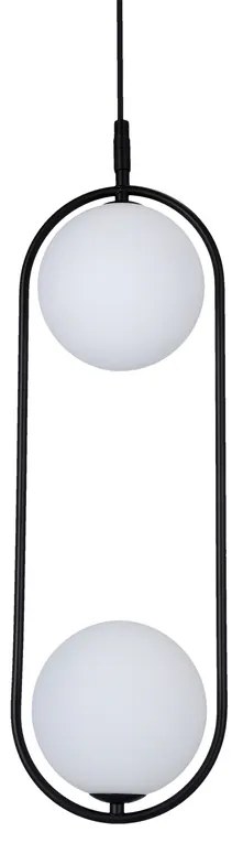 Černý závěsný lustr Cordel pro žárovku 2x G9  - Candellux