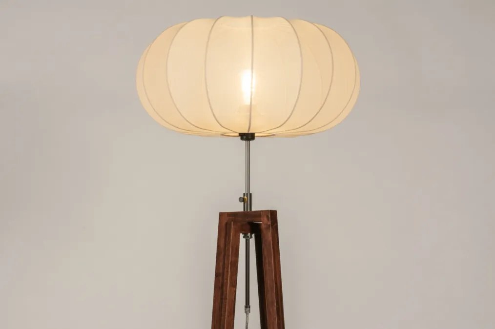 Stojací designová lampa Paola Yapan and Dark Brown