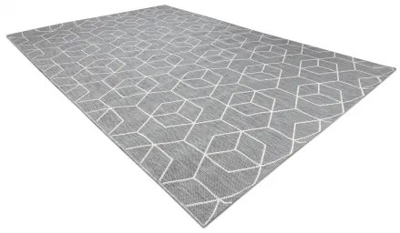 koberec FLAT 48655/637 SISAL 3d kostka velikost 160x230 cm | krásné koberce cz