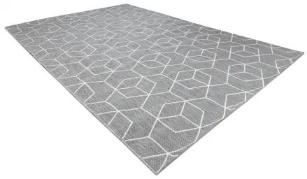 koberec FLAT 48655/637 SISAL 3d kostka velikost 200x290 cm | krásné koberce cz
