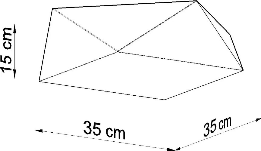 Sollux Lighting Stropní svítidlo HEXA 35 bílé