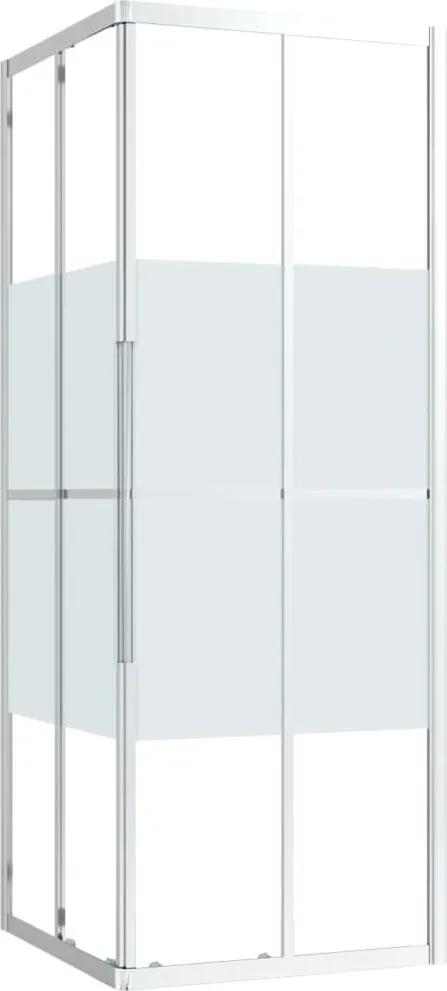 vidaXL Sprchový kout mléčné ESG 70 x 70 x 180 cm [150764] Barva: stříbrná a bílá