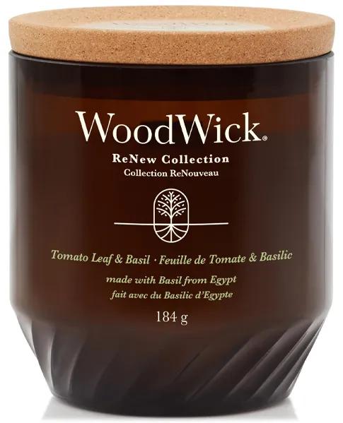 WoodWick – ReNew svíčka Tomato Leaf & Basil (rajčatové lístky a bazalka) Velikost: velká 368 g