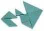 Bajo Dřevěné tangramové puzzle modré