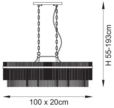 Endon 112573 - Lustr na řetězu MARIETTA 4xE14/6W/230V mosaz/čirá