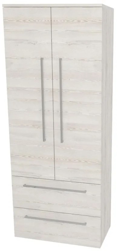 Mereo Mereo, Bino, koupelnová skříňka vysoká 163 cm, dvojitá, Multidecor, CN699WLP1