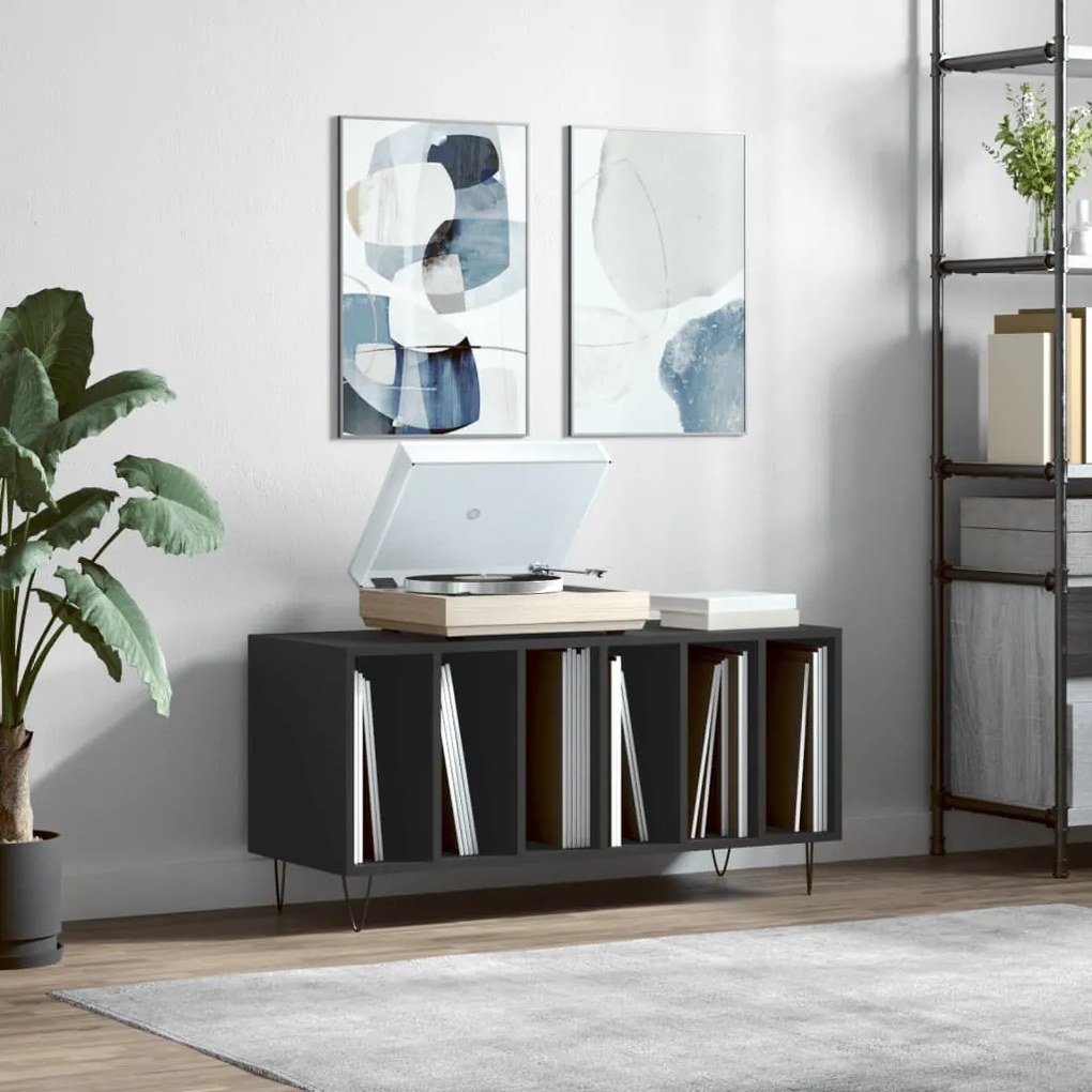 vidaXL Skříňka na LP desky 100x38x48 cm kompozitní dřevo [831754] Barva: kouřový dub
