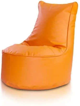 Ecopuf Sedací vak ECOPUF - SEAT L - ekokůže E4 - Oranžová