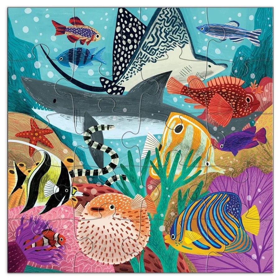 Mudpuppy Magnetické puzzle Hlubiny moří 2x20 dílků