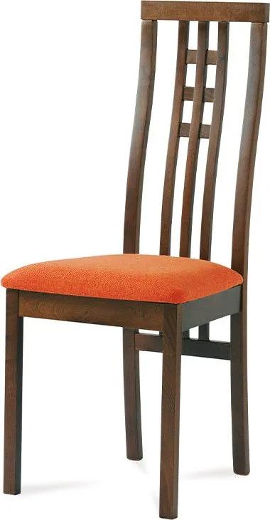Autronic Jídelní židle BEZ SEDÁKU masiv buk, barva ořech BC-12481 WAL