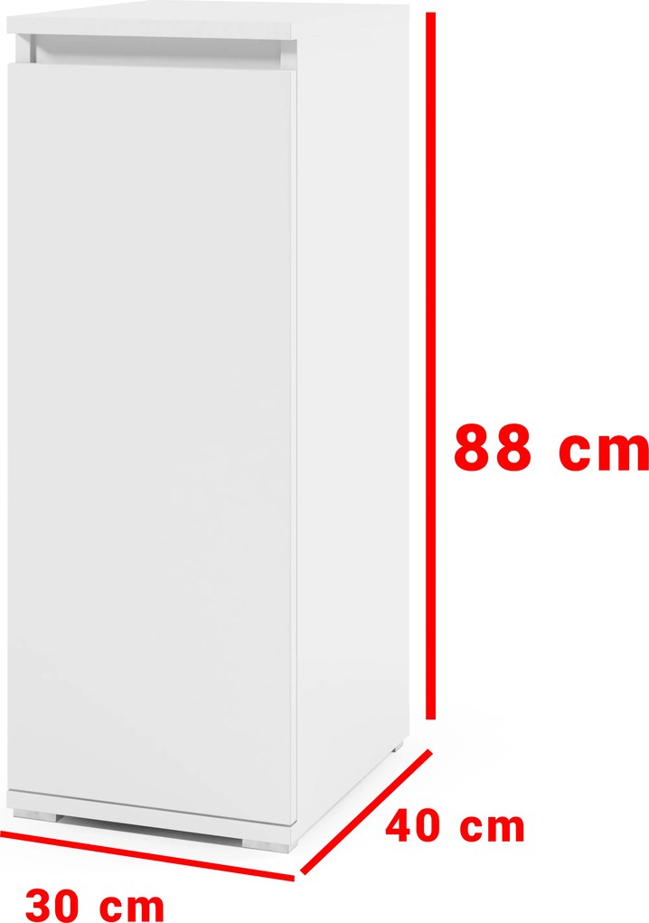 Eka Předsíňová stěna s čalouněnými panely Trinity 29 - Bílá / Světlá modrá 2322