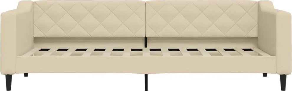 Válenda s přistýlkou krémová 80 x 200 cm textil 3197425