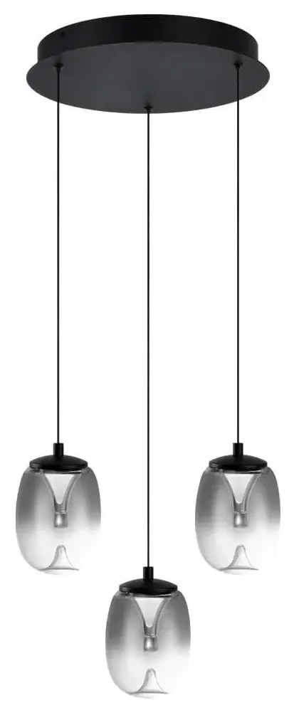 Designový lustr Pamela 11 Line 3 chrome