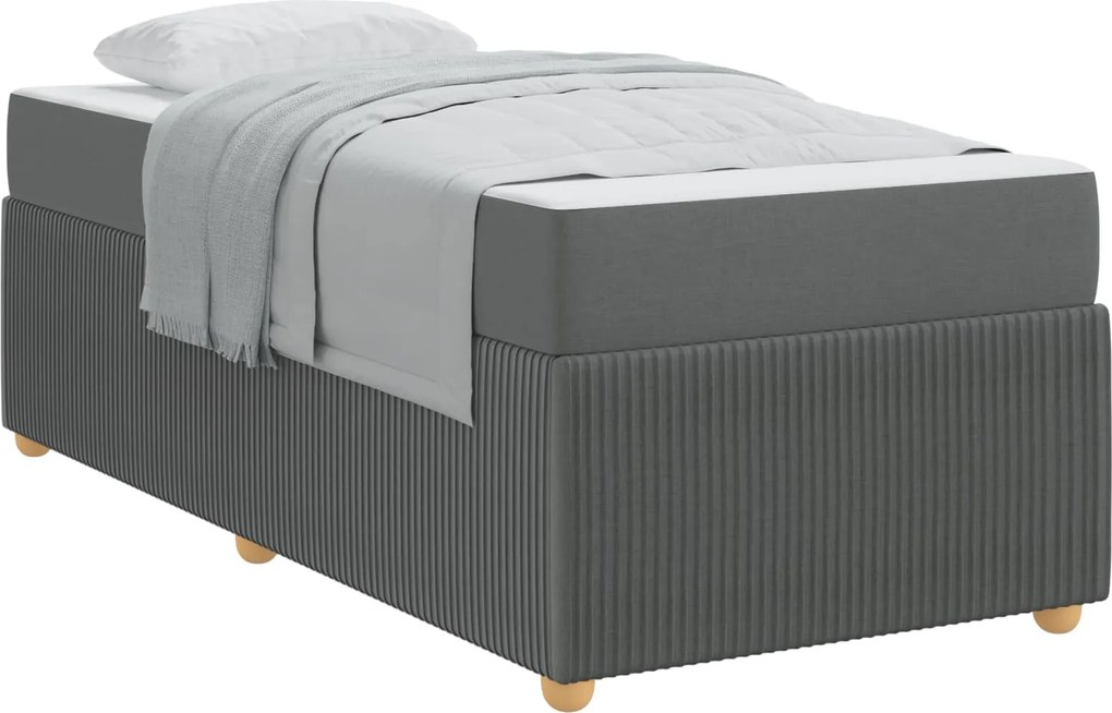 Rám postele Tmavě šedá 90 x 190 cm textil 3398328