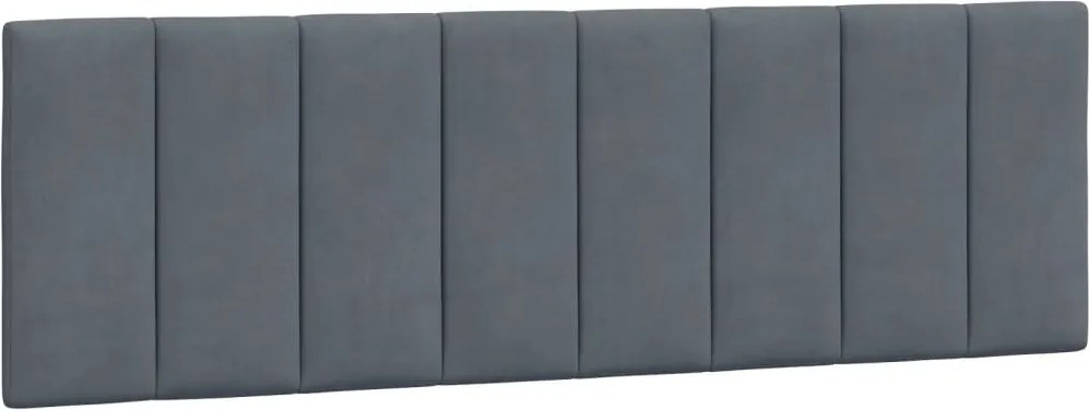 Postel s matrací Hanko tmavě šedá 160 x 200 cm samet 3208605
